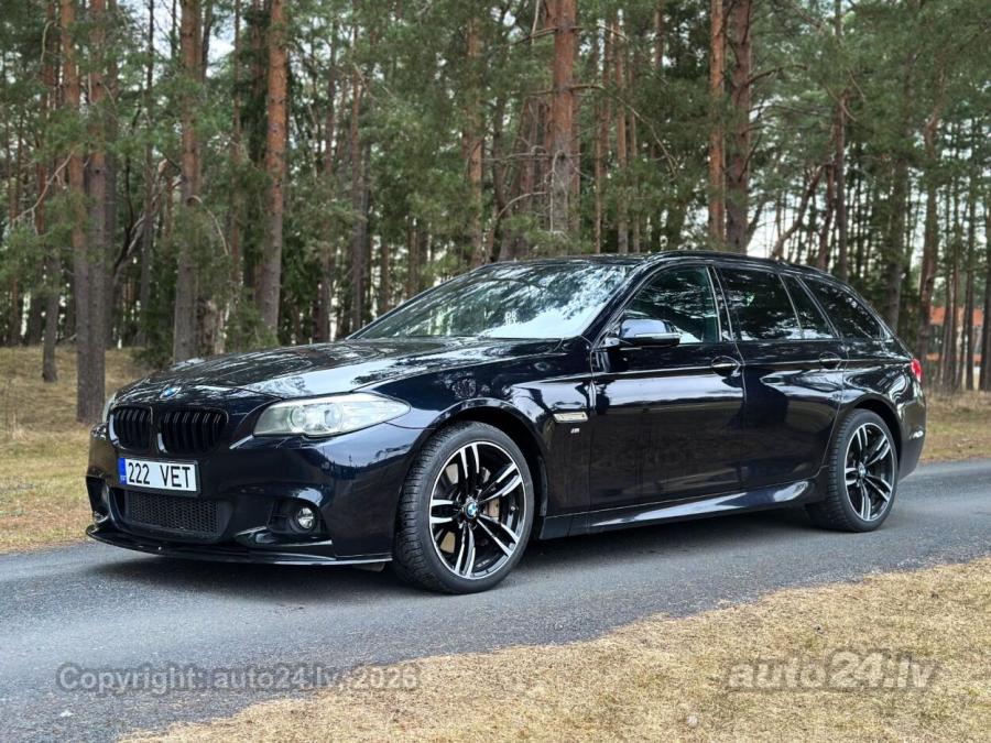 Black BMW 5 Series 2015 in Tallinn, with an engine capacity of 3.00 L and mileage of 212 thousand km for 17900 €, photo 1 on AUTOMOTO.COM.LV