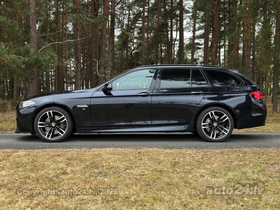 Black BMW 5 Series 2015 in Tallinn, with an engine capacity of 3.00 L and mileage of 212 thousand km for 17900 €, photo 4 on AUTOMOTO.COM.LV