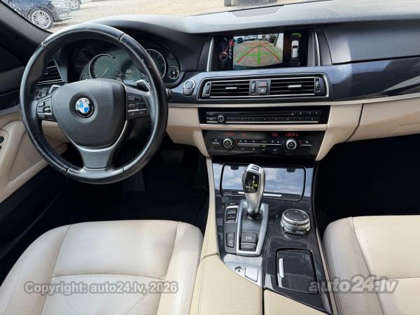 Black BMW 5 Series 2015 in Voru, with an engine capacity of 2.00 L and mileage of 336 thousand km for 8950 €, photo 8 on AUTOMOTO.COM.LV