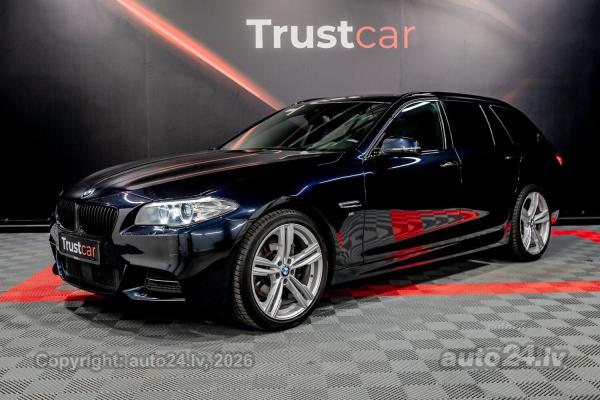 Black BMW 5 Series 2015 in Parnu, with an engine capacity of 3.00 L and mileage of 303 thousand km for 13999 €, photo 1 on AUTOMOTO.COM.LV