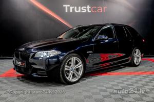 Melns BMW 5 Series 2015 Pērnava, ar dzinēja tilpumu 3.00 L un nobraukumu 303 tūkst. km par 13999 €, foto  vietnē AUTOMOTO.COM.LV