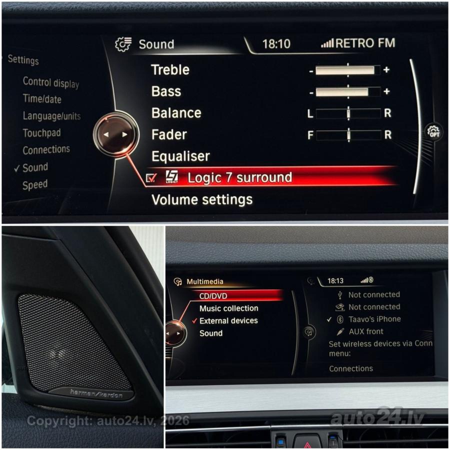 Черный БМВ 5 Серия 2015 в Тарту, объемом двигателя 3.00 л и пробегом 282 тыс. км за 13900 €, фото 22 на AUTOMOTO.COM.LV