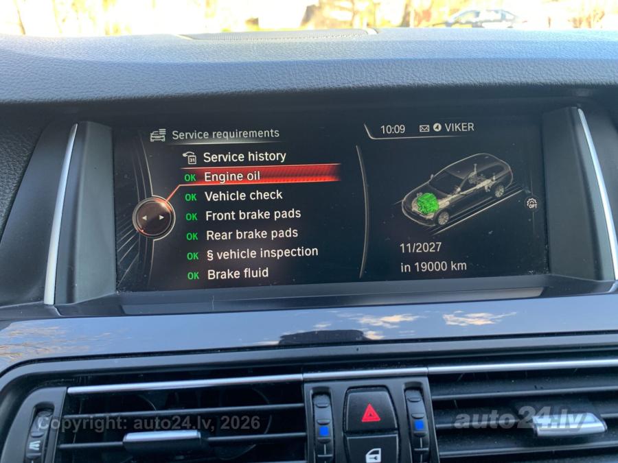 Melns BMW 5 Series 2015 Valga, ar dzinēja tilpumu 3.00 L un nobraukumu 279 tūkst. km par 12900 €, foto 28 vietnē AUTOMOTO.COM.LV