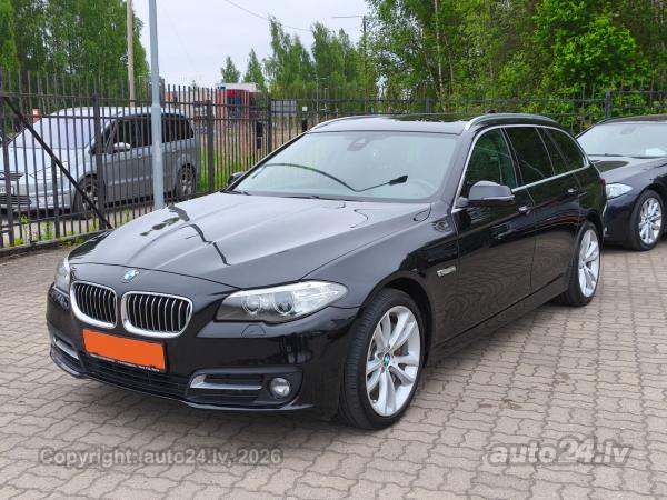 Black BMW 5 Series 2015 in Tartu, with an engine capacity of 3.00 L and mileage of 252 thousand km for 12999 €, photo 1 on AUTOMOTO.COM.LV