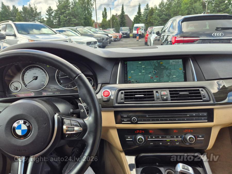 Черный БМВ 5 Серия 2015 в Тарту, объемом двигателя 3.00 л и пробегом 160 тыс. км за 11990 €, фото 10 на AUTOMOTO.COM.LV