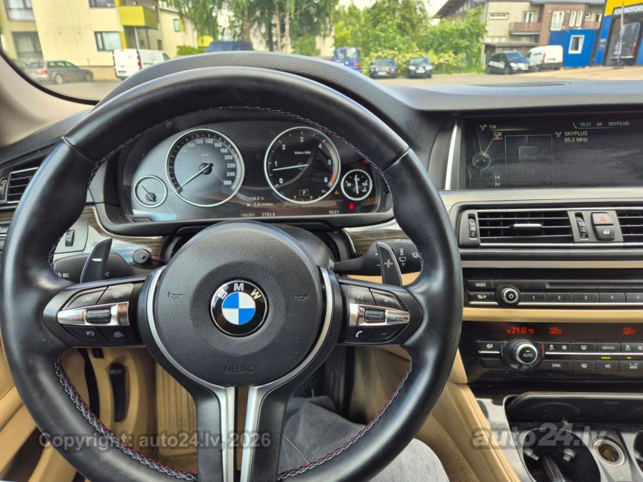 Черный БМВ 5 Серия 2015 в Тарту, объемом двигателя 3.00 л и пробегом 160 тыс. км за 11990 €, фото 15 на AUTOMOTO.COM.LV