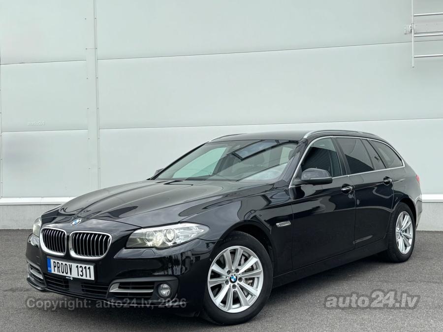Black BMW 5 Series 2015 in Tallinn, with an engine capacity of 3.00 L and mileage of 269 thousand km for 11799 €, photo 3 on AUTOMOTO.COM.LV