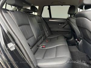 Black BMW 5 Series 2015 in Tallinn, with an engine capacity of 3.00 L and mileage of 269 thousand km for 11799 €, photo 12 on AUTOMOTO.COM.LV