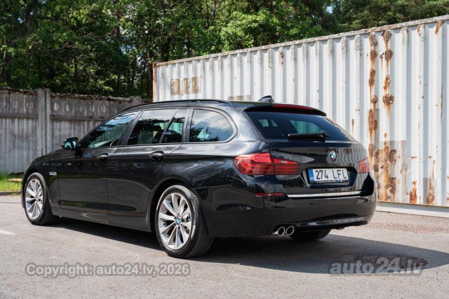 Black BMW 5 Series 2017 in Tallinn, with an engine capacity of 2.00 L and mileage of 241 thousand km for 14500 €, photo 6 on AUTOMOTO.COM.LV