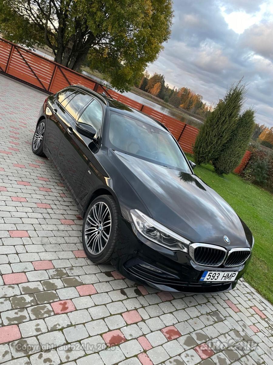 Black BMW 5 Series 2017 in Tallinn, with an engine capacity of 2.00 L and mileage of 252 thousand km for 17250 €, photo 1 on AUTOMOTO.COM.LV