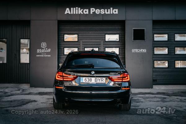 Black BMW 5 Series 2017 in Tallinn, with an engine capacity of 2.00 L and mileage of 184 thousand km for 19990 €, photo 5 on AUTOMOTO.COM.LV