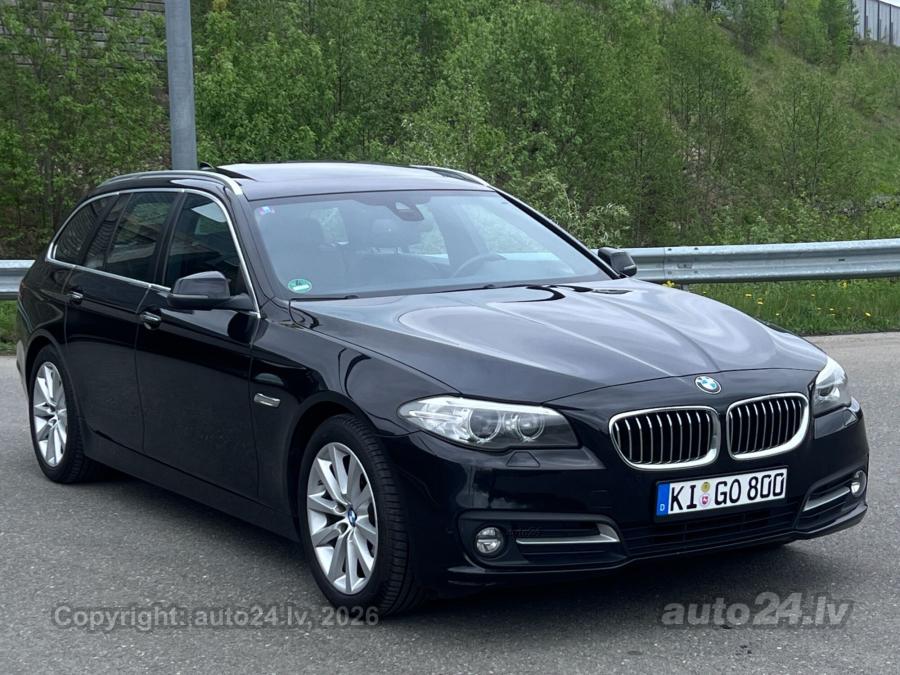 Black BMW 5 Series 2017 in Tallinn, with an engine capacity of 3.00 L and mileage of 277 thousand km for 12790 €, photo 4 on AUTOMOTO.COM.LV