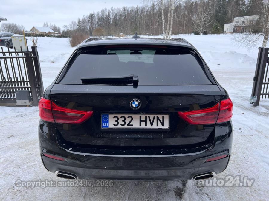 Black BMW 5 Series 2018 in Tallinn, with an engine capacity of 2.00 L and mileage of 196 thousand km for 22100 €, photo 5 on AUTOMOTO.COM.LV
