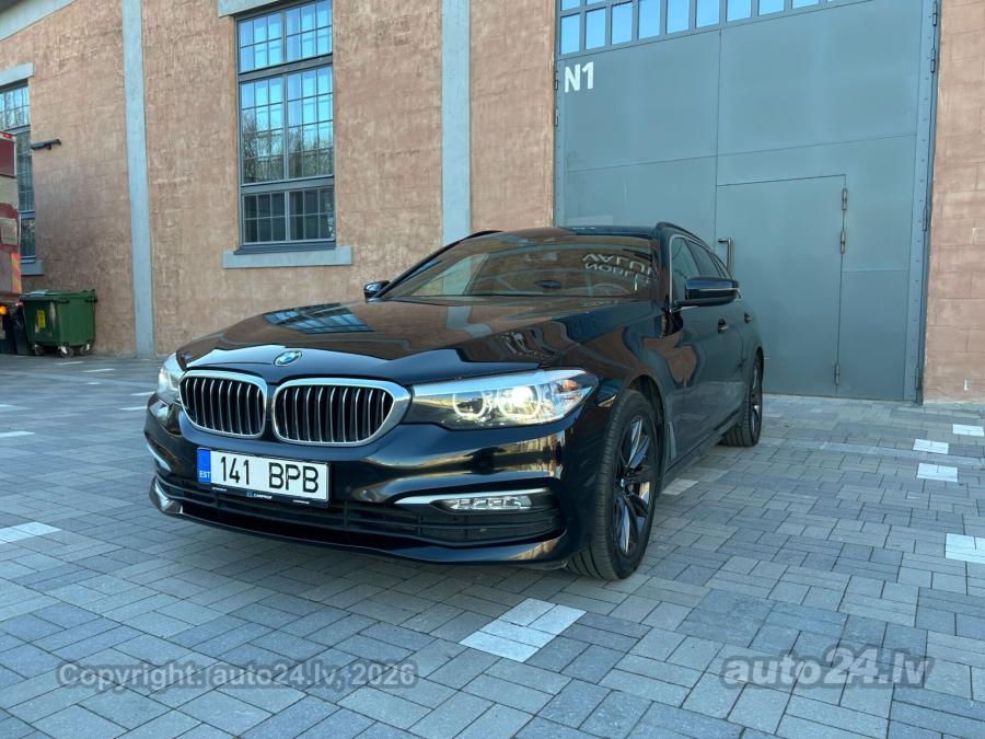 Black BMW 5 Series 2018 in Tallinn, with an engine capacity of 3.00 L and mileage of 190 thousand km for 21899 €, photo 1 on AUTOMOTO.COM.LV