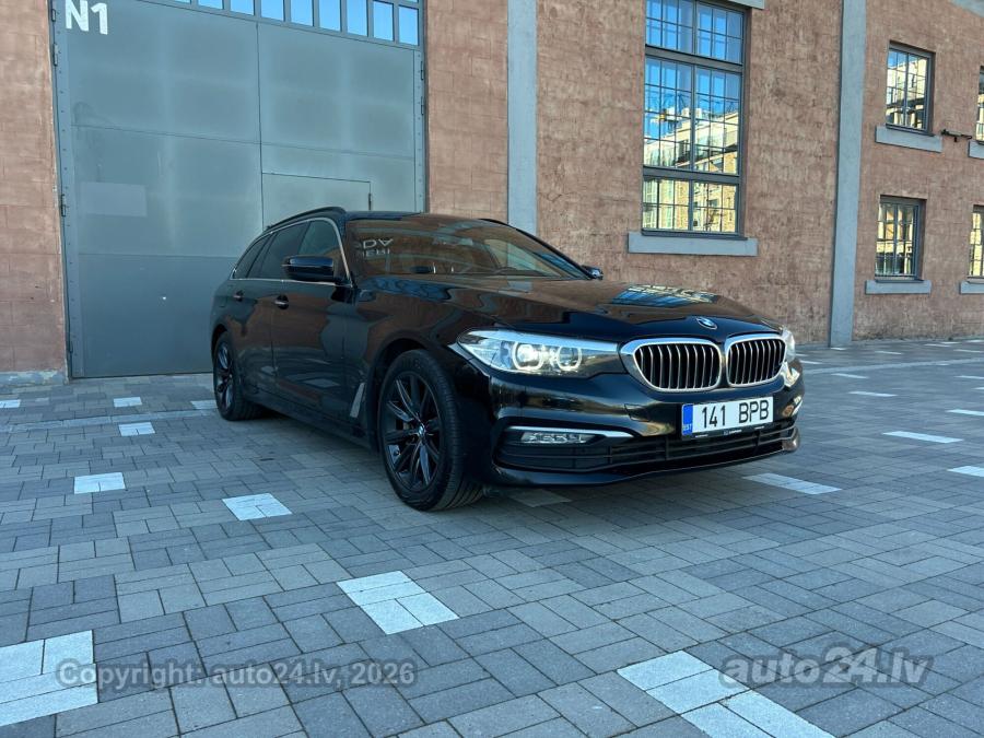 Black BMW 5 Series 2018 in Tallinn, with an engine capacity of 3.00 L and mileage of 190 thousand km for 21899 €, photo 4 on AUTOMOTO.COM.LV