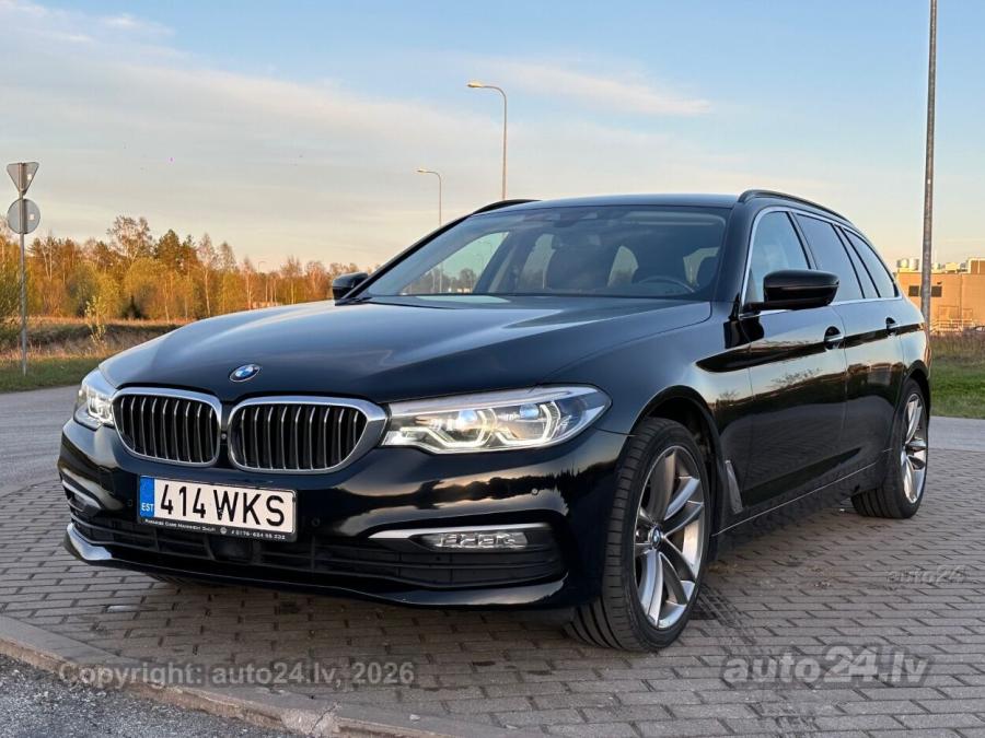 Black BMW 5 Series 2018 in Tallinn, with an engine capacity of 2.00 L and mileage of 232 thousand km for 19500 €, photo 1 on AUTOMOTO.COM.LV