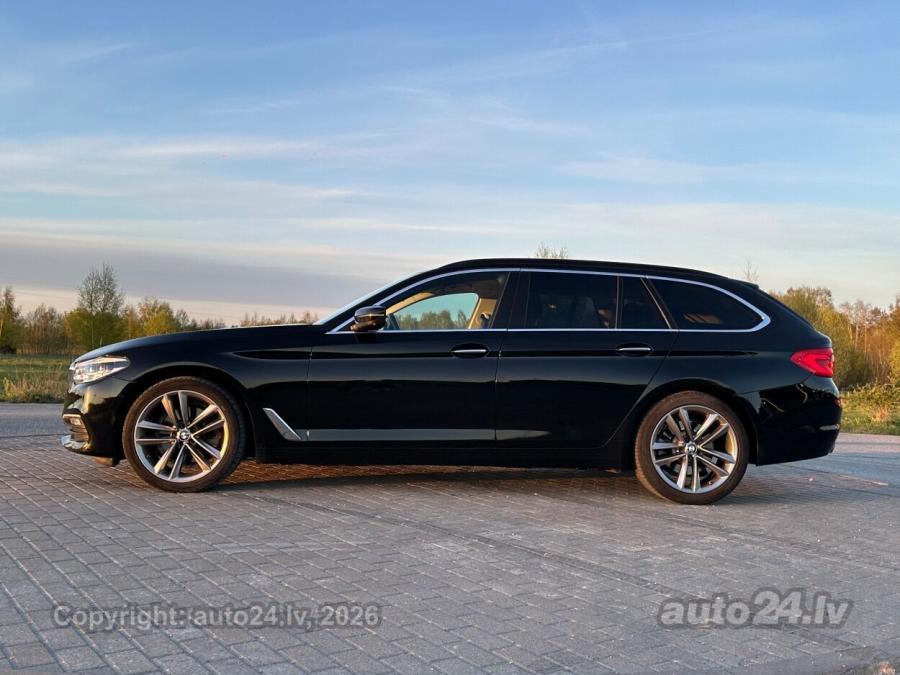 Black BMW 5 Series 2018 in Tallinn, with an engine capacity of 2.00 L and mileage of 232 thousand km for 19500 €, photo 7 on AUTOMOTO.COM.LV