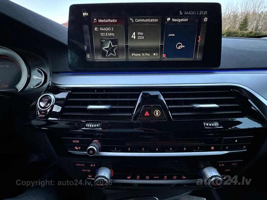 Black BMW 5 Series 2018 in Tallinn, with an engine capacity of 2.00 L and mileage of 232 thousand km for 19500 €, photo 21 on AUTOMOTO.COM.LV