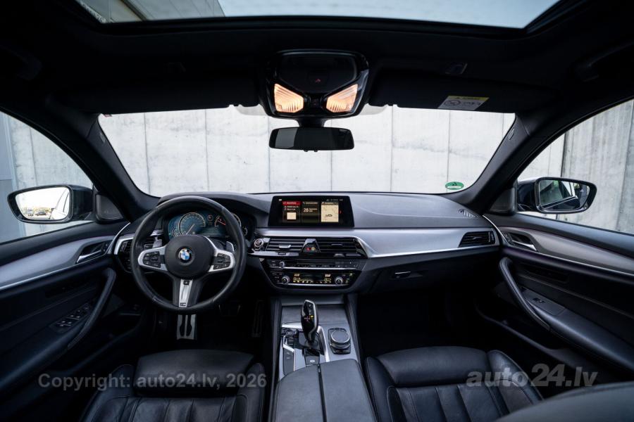 Black BMW 5 Series 2018 in Tartu, with an engine capacity of 3.00 L and mileage of 165 thousand km for 27900 €, photo 10 on AUTOMOTO.COM.LV
