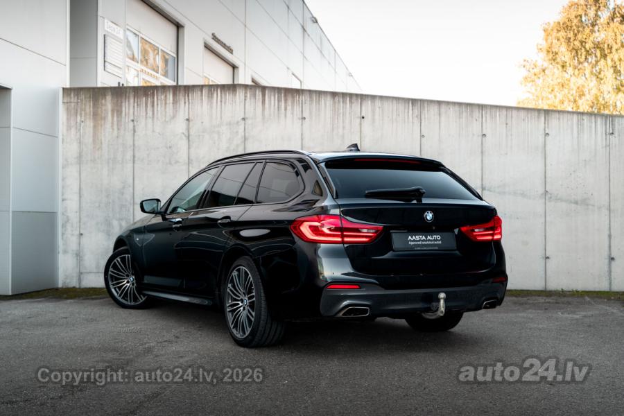 Black BMW 5 Series 2018 in Tartu, with an engine capacity of 3.00 L and mileage of 165 thousand km for 27900 €, photo 16 on AUTOMOTO.COM.LV
