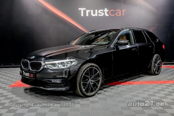 Black BMW 5 Series 2019 in Parnu, with an engine capacity of 2.00 L and mileage of 211 thousand km for 18500 €, photo 2 on AUTOMOTO.COM.LV