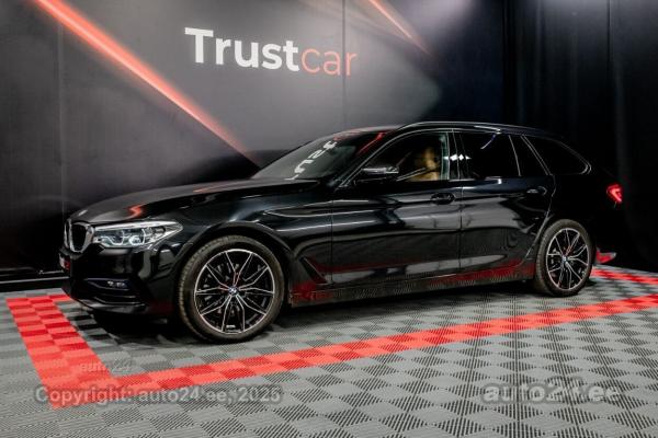 Black BMW 5 Series 2019 in Parnu, with an engine capacity of 2.00 L and mileage of 211 thousand km for 18500 €, photo 6 on AUTOMOTO.COM.LV
