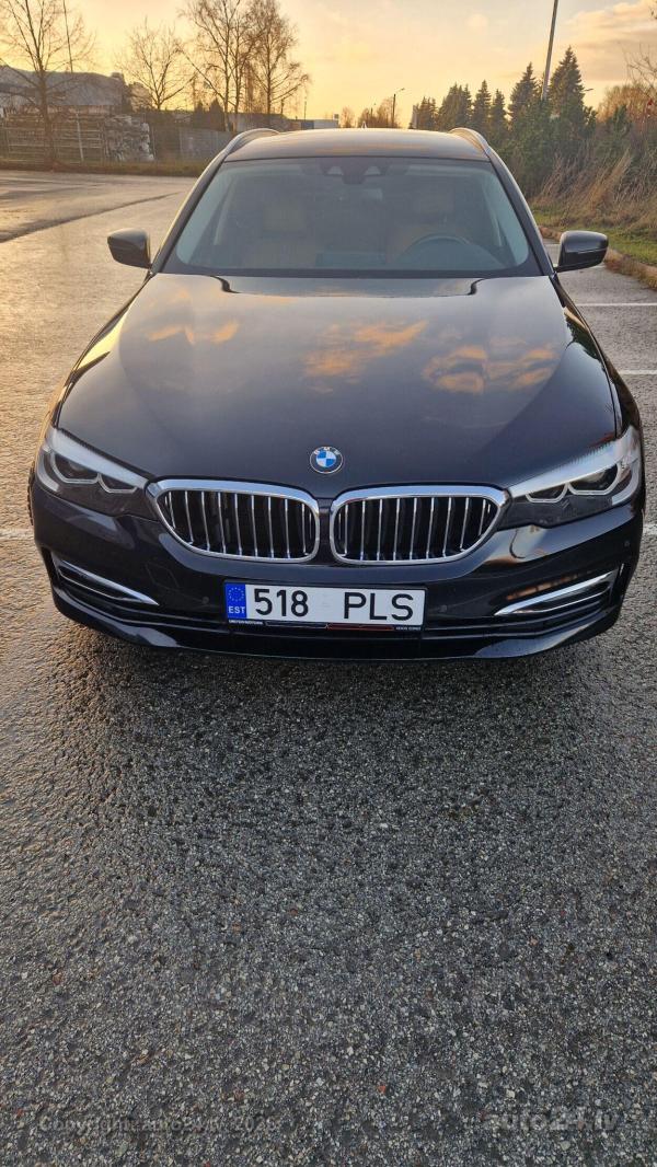 Black BMW 5 Series 2019 in Tallinn, with an engine capacity of 2.00 L and mileage of 209 thousand km for 18900 €, photo 9 on AUTOMOTO.COM.LV