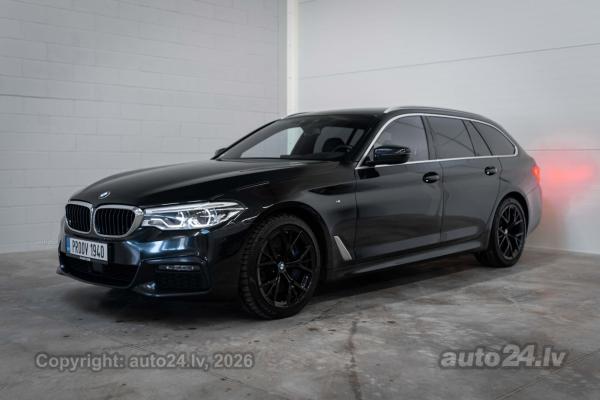 Black BMW 5 Series 2019 in Tallinn, with an engine capacity of 3.00 L and mileage of 212 thousand km for 23490 €, photo 3 on AUTOMOTO.COM.LV
