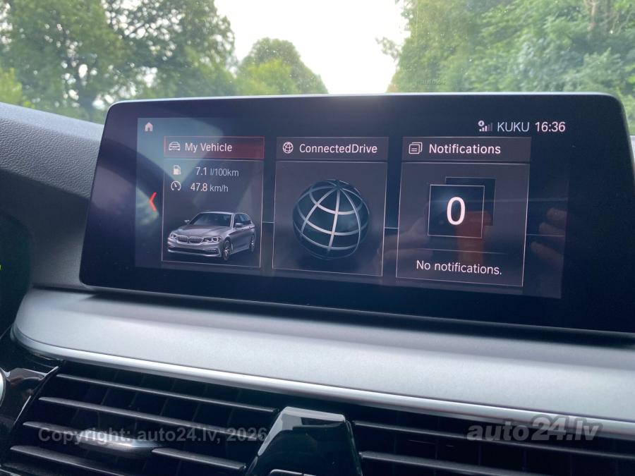 Black BMW 5 Series 2019 in Tallinn, with an engine capacity of 3.00 L and mileage of 181 thousand km for 23500 €, photo 20 on AUTOMOTO.COM.LV