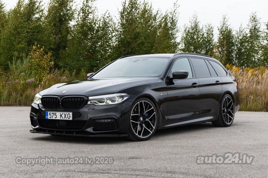 Black BMW 5 Series 2019 in Tallinn, with an engine capacity of 3.00 L and mileage of 244 thousand km for 24900 €, photo 1 on AUTOMOTO.COM.LV
