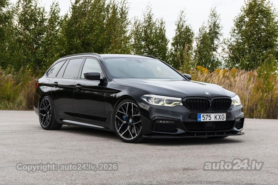 Black BMW 5 Series 2019 in Tallinn, with an engine capacity of 3.00 L and mileage of 244 thousand km for 24900 €, photo 3 on AUTOMOTO.COM.LV
