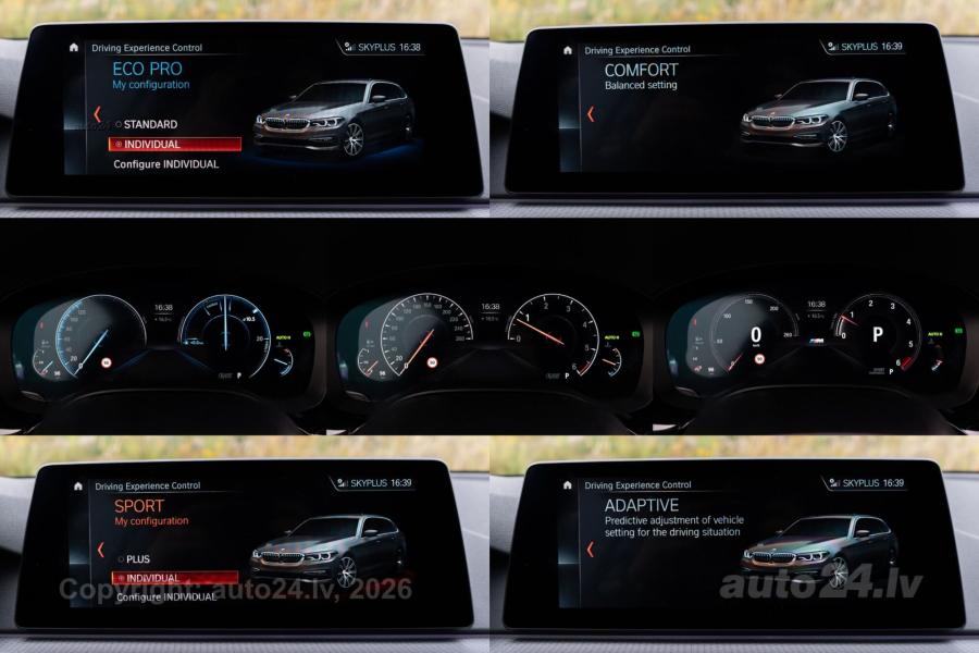 Black BMW 5 Series 2019 in Tallinn, with an engine capacity of 3.00 L and mileage of 244 thousand km for 24900 €, photo 13 on AUTOMOTO.COM.LV