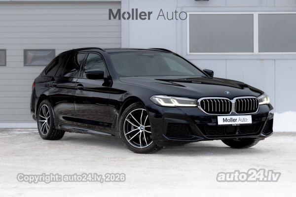 Black BMW 5 Series 2021 in Jelgava, with an engine capacity of 2.00 L and mileage of 159 thousand km for 27566 €, photo 1 on AUTOMOTO.COM.LV