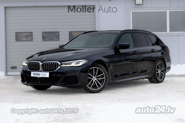 Black BMW 5 Series 2021 in Jelgava, with an engine capacity of 2.00 L and mileage of 159 thousand km for 27566 €, photo 2 on AUTOMOTO.COM.LV