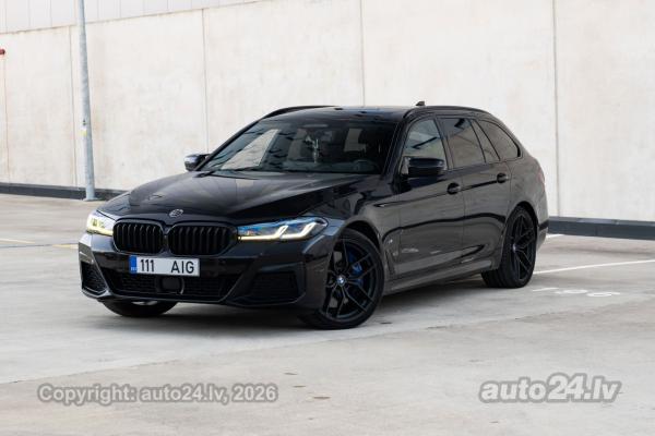 Black BMW 5 Series 2021 in Tallinn, with an engine capacity of 3.00 L and mileage of 203 thousand km for 34290 €, photo 1 on AUTOMOTO.COM.LV