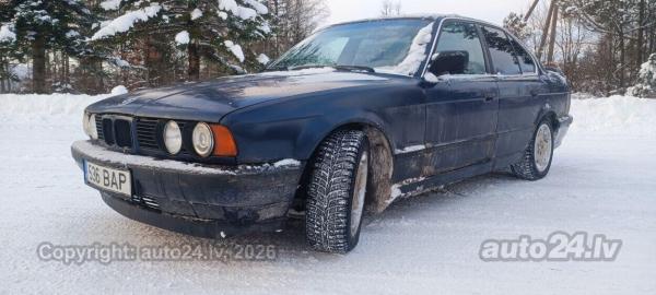 Blue BMW 5 Series 1991 in Tallinn, with an engine capacity of 2.50 L and mileage of 0 thousand km for 2500 €, photo 1 on AUTOMOTO.COM.LV