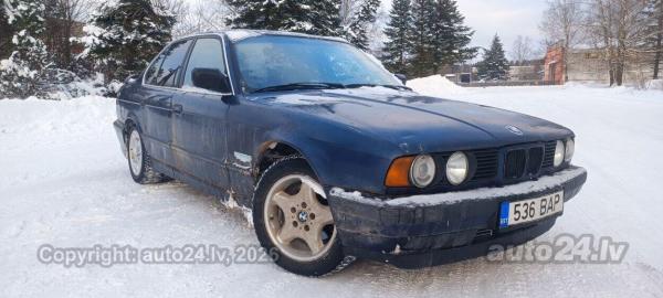 Blue BMW 5 Series 1991 in Tallinn, with an engine capacity of 2.50 L and mileage of 0 thousand km for 2500 €, photo 2 on AUTOMOTO.COM.LV