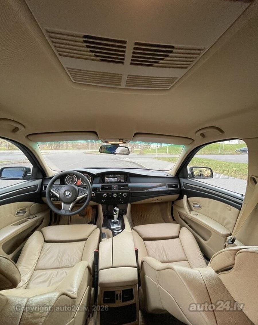 Zils BMW 5 Series 2007 Kuresāre, ar dzinēja tilpumu 3.00 L un nobraukumu 303 tūkst. km par 6900 €, foto 20 vietnē AUTOMOTO.COM.LV