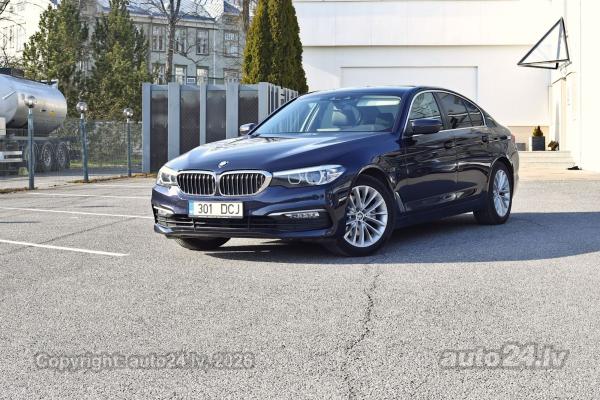 Zils BMW 5 Series 2017 Tallina, ar dzinēja tilpumu 2.00 L un nobraukumu 109 tūkst. km par 21000 €, foto  vietnē AUTOMOTO.COM.LV