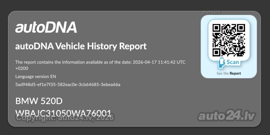 Синий БМВ 5 Серия 2017 в Таллин, объемом двигателя 2.00 л и пробегом 109 тыс. км за 21000 €, фото 25 на AUTOMOTO.COM.LV