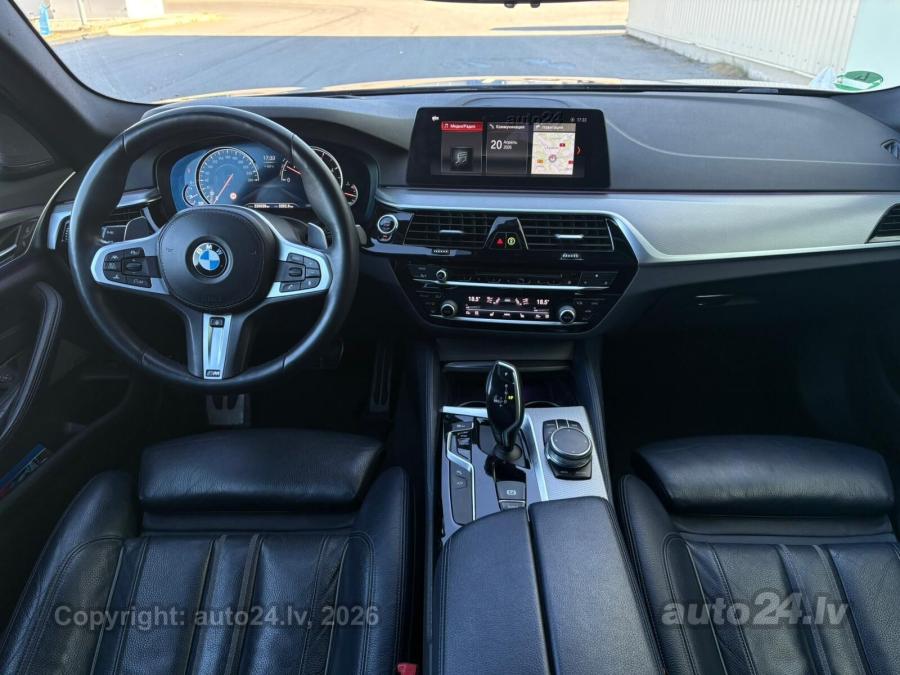 Blue BMW 5 Series 2017 in Tallinn, with an engine capacity of 3.00 L and mileage of 220 thousand km for 26400 €, photo 10 on AUTOMOTO.COM.LV