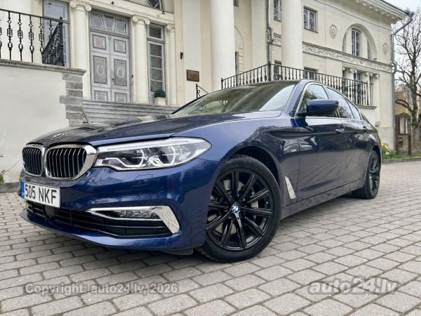 Zils BMW 5 Series 2018 Tallina, ar dzinēja tilpumu 3.00 L un nobraukumu 124 tūkst. km par 27400 €, foto 1 vietnē AUTOMOTO.COM.LV