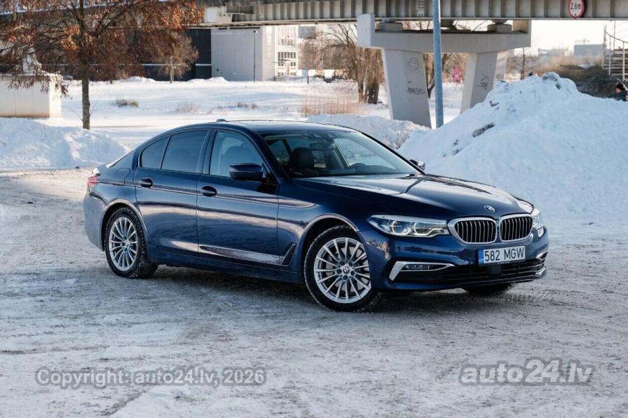Blue BMW 5 Series 2019 in Tallinn, with an engine capacity of 2.00 L and mileage of 101 thousand km for 30600 €, photo 1 on AUTOMOTO.COM.LV