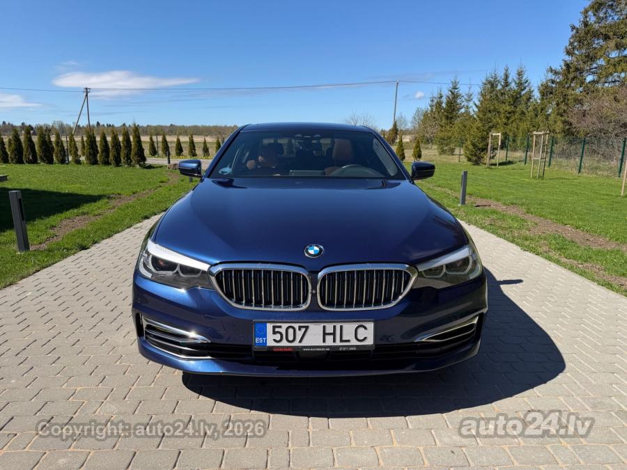Blue BMW 5 Series 2019 in Tallinn, with an engine capacity of 2.00 L and mileage of 121 thousand km for 29000 €, photo 1 on AUTOMOTO.COM.LV