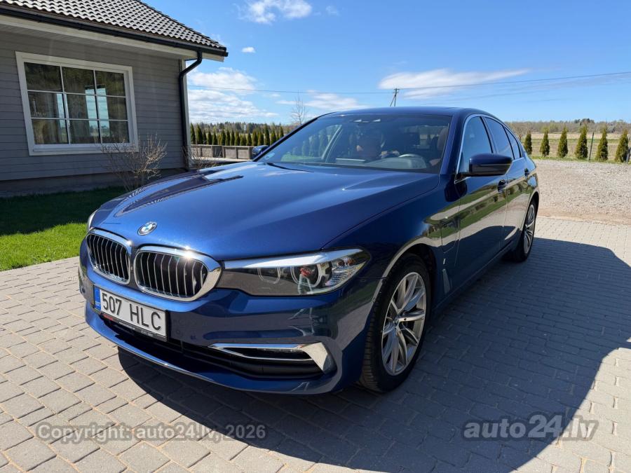 Blue BMW 5 Series 2019 in Tallinn, with an engine capacity of 2.00 L and mileage of 121 thousand km for 29000 €, photo 4 on AUTOMOTO.COM.LV