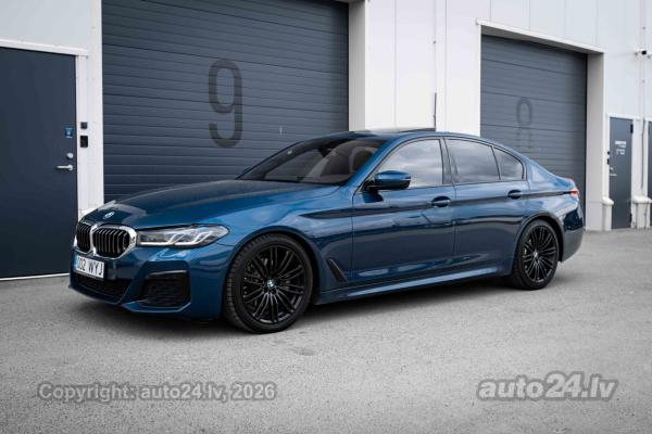 Zils BMW 5 Series 2020 Tallina, ar dzinēja tilpumu 2.00 L un nobraukumu 54 tūkst. km par 33900 €, foto 6 vietnē AUTOMOTO.COM.LV