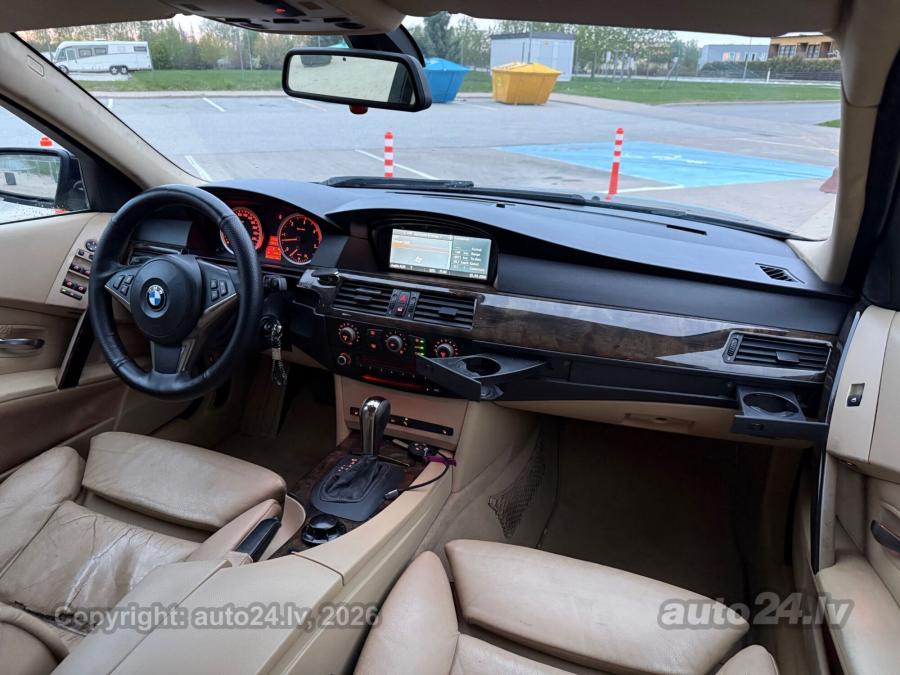 Синий БМВ 5 Серия 2004 в Тарту, объемом двигателя 3.00 л и пробегом 448 тыс. км за 4200 €, фото 17 на AUTOMOTO.COM.LV