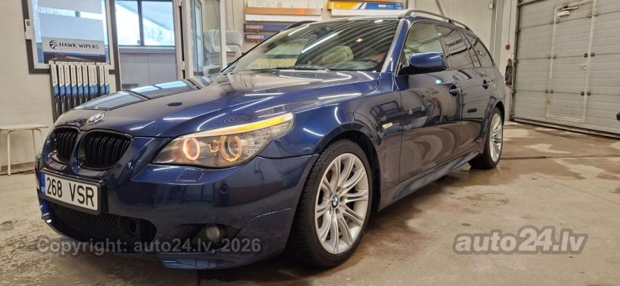 Zils BMW 5 Series 2007 Tallina, ar dzinēja tilpumu 3.00 L un nobraukumu 267 tūkst. km par 7999 €, foto 1 vietnē AUTOMOTO.COM.LV