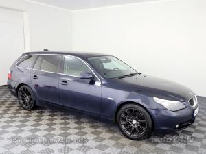 Zils BMW 5 Series 2007 Tallina, ar dzinēja tilpumu 2.50 L un nobraukumu 507 tūkst. km par 1599 €, foto  vietnē AUTOMOTO.COM.LV