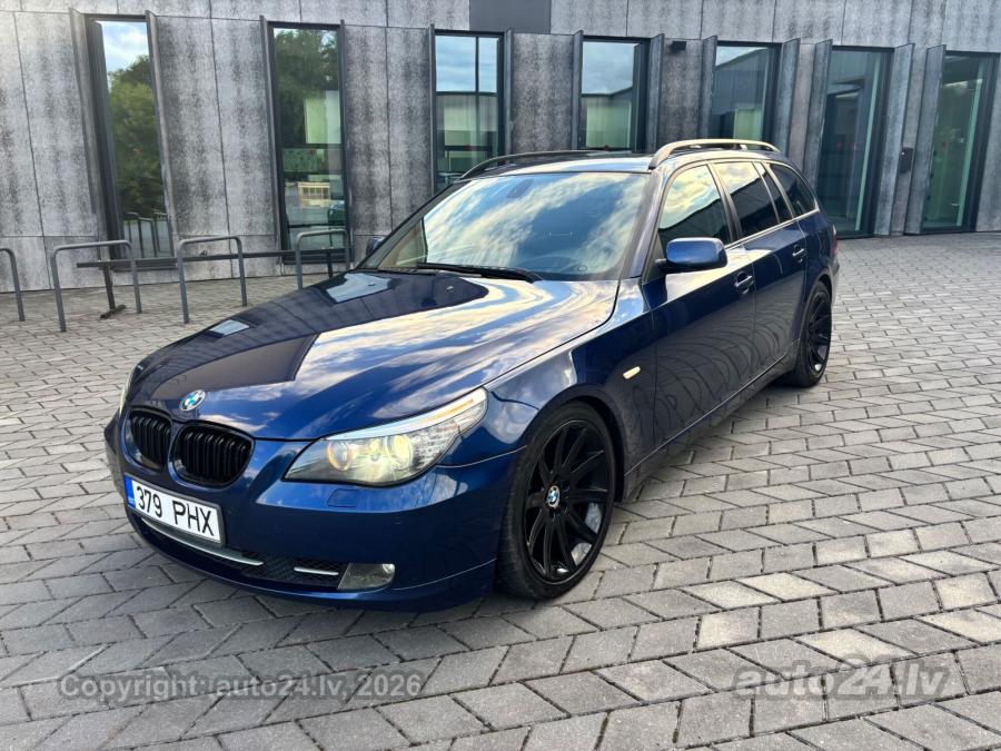 Blue BMW 5 Series 2007 in Rapla, with an engine capacity of 3.00 L and mileage of 387 thousand km for 6500 €, photo 1 on AUTOMOTO.COM.LV